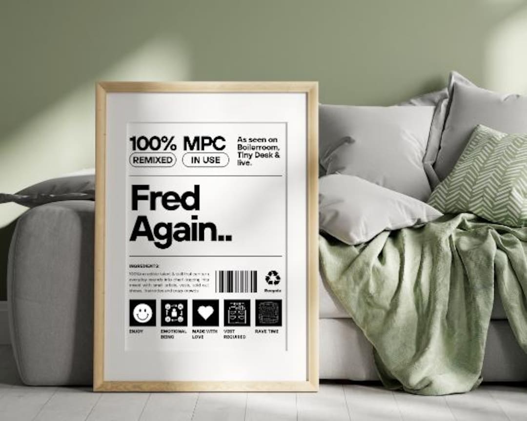 Fred Again Print, Fred Again Wall Art, Fred Again Poster, Fred Again ...