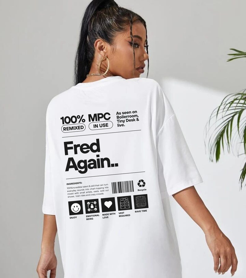 Fred Again T-shirt, Fred Again Fan Merch, Fred Again Ten, Fred Again ...