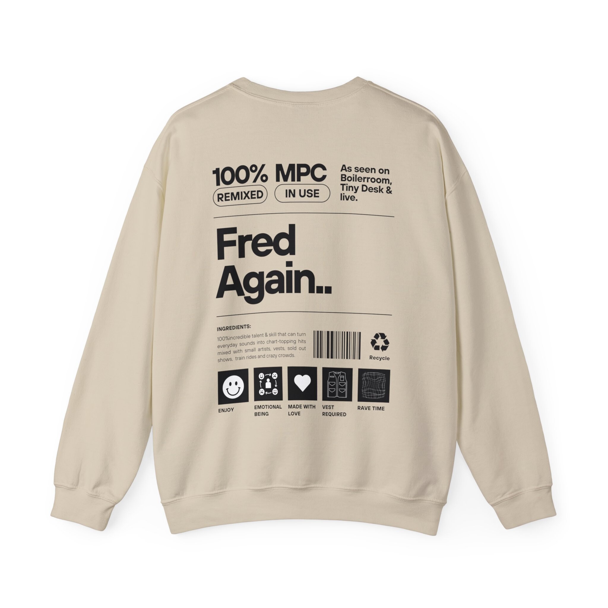 Fred Again Sweatshirt, Fred Again Fan Merch, Fred Again Ten, Fred Again ...