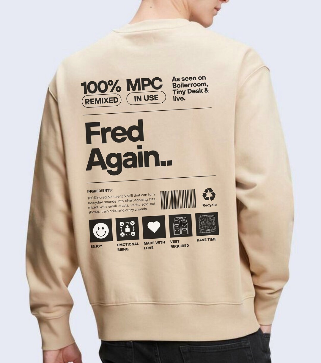 Fred Again Sweatshirt, Fred Again Fan Merch, Fred Again Ten, Fred Again ...