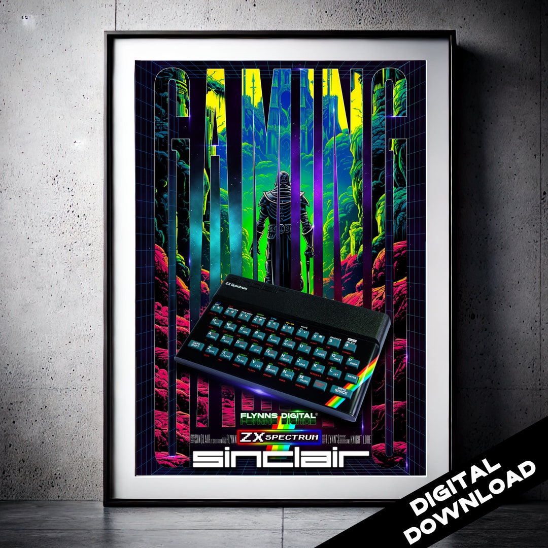 Digital Download Knight Lore ZX Spectrum Gaming Poster ZX Spectrum Art, Retro Gaming Poster ...