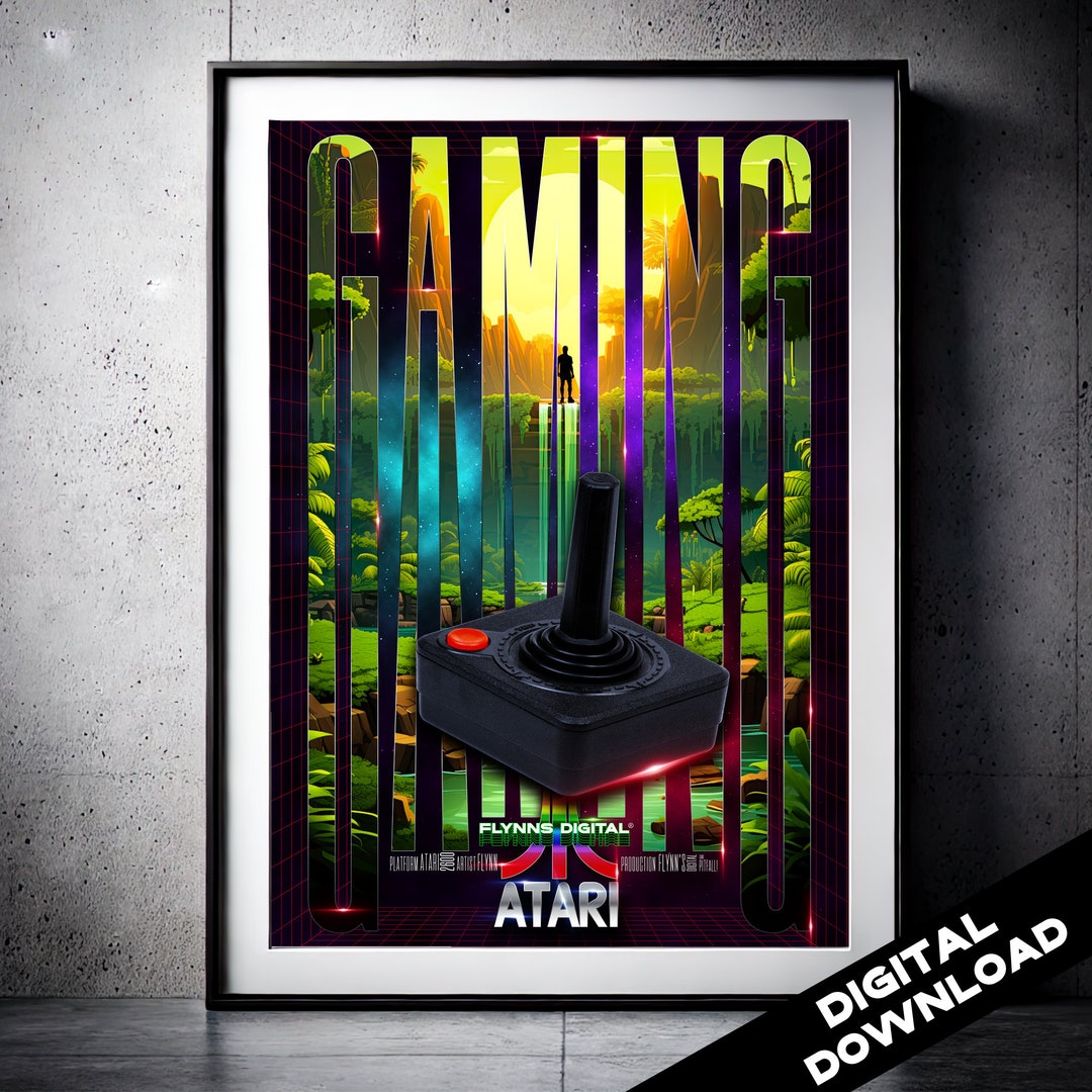 Digital Download Pitfall Atari 2600 Gaming Poster Atari Art, Retro ...