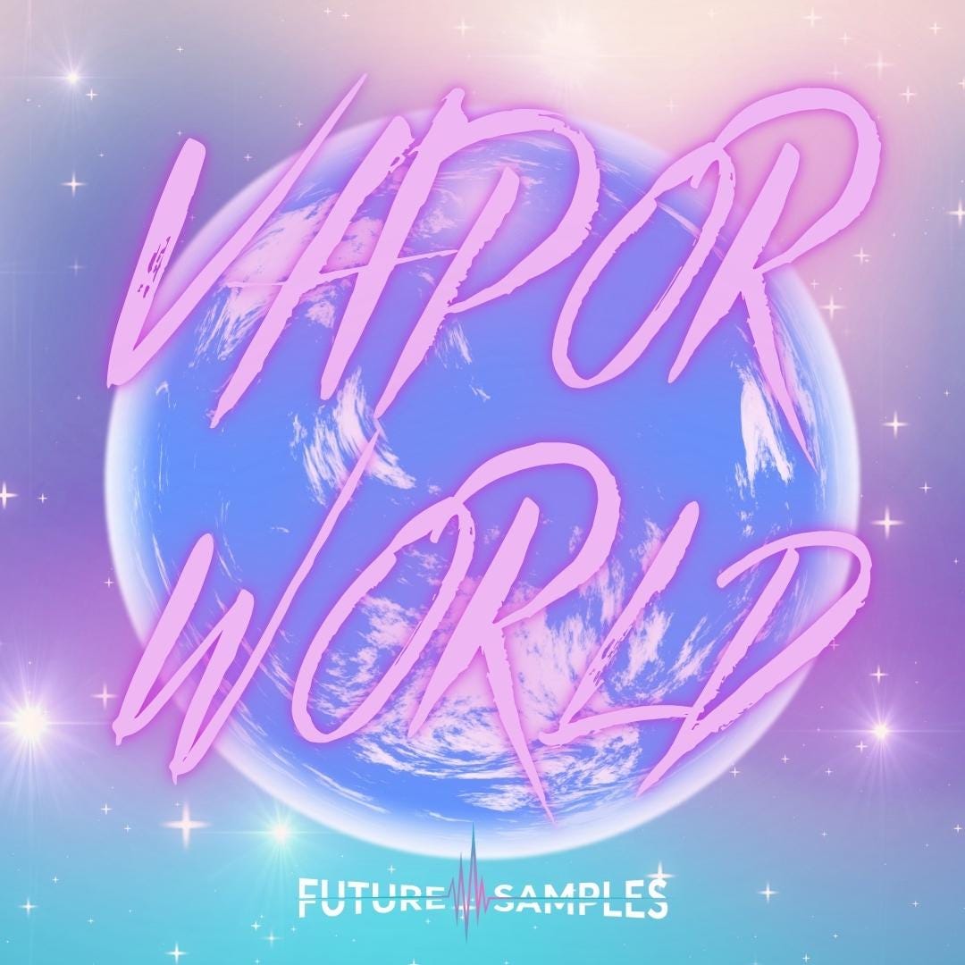 VAPOR WORLD (sample Pack) [vaporwave, Synthwave, Drum Loops, Synth Loops, Melody Loops, Drum Kit ...