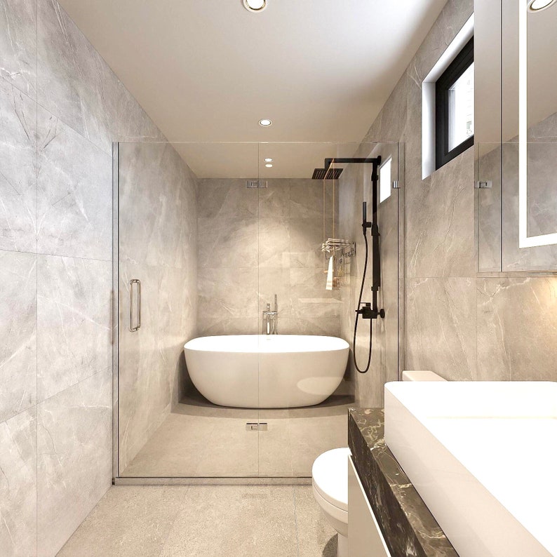 Personalized Bathroom Interior Design,3d Bathroom Design, Bathroom Modern Style,3d Visualization ...