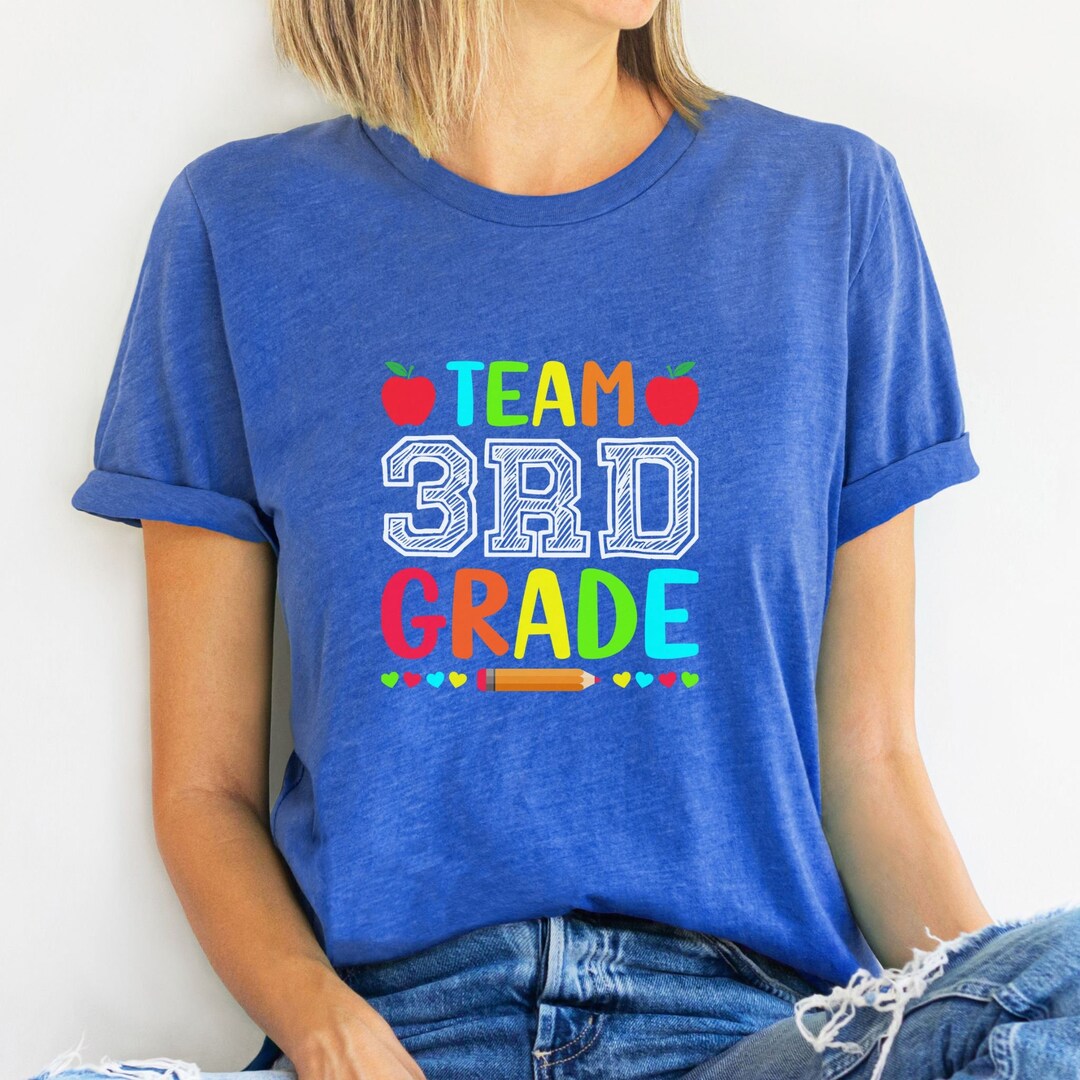 Team Third Grade Shirt, 3rd Grade Shirt, Back to School Shirt, Teacher ...