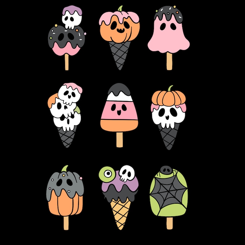 Halloween Ice Cream Treats - Etsy
