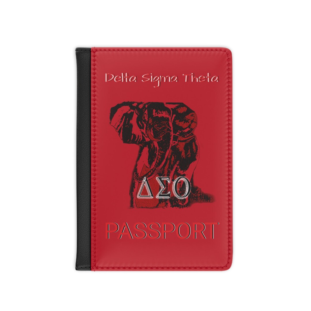 Delta Sigma Theta Passport Cover DST Delta Sigma Theta Sorority - Etsy