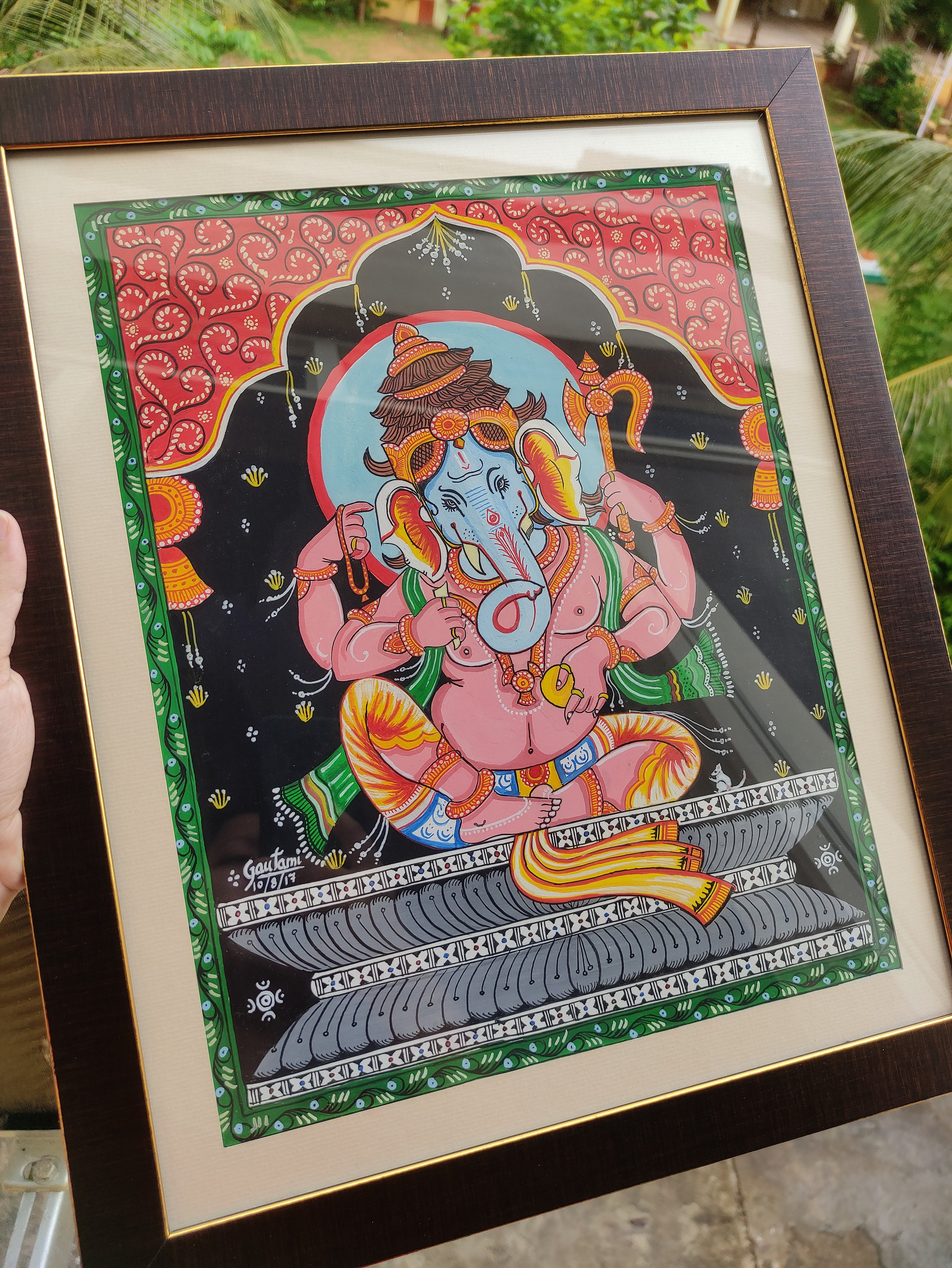 Lord Ganesha Pattachitra Painting wall Hanging for Home - Etsy
