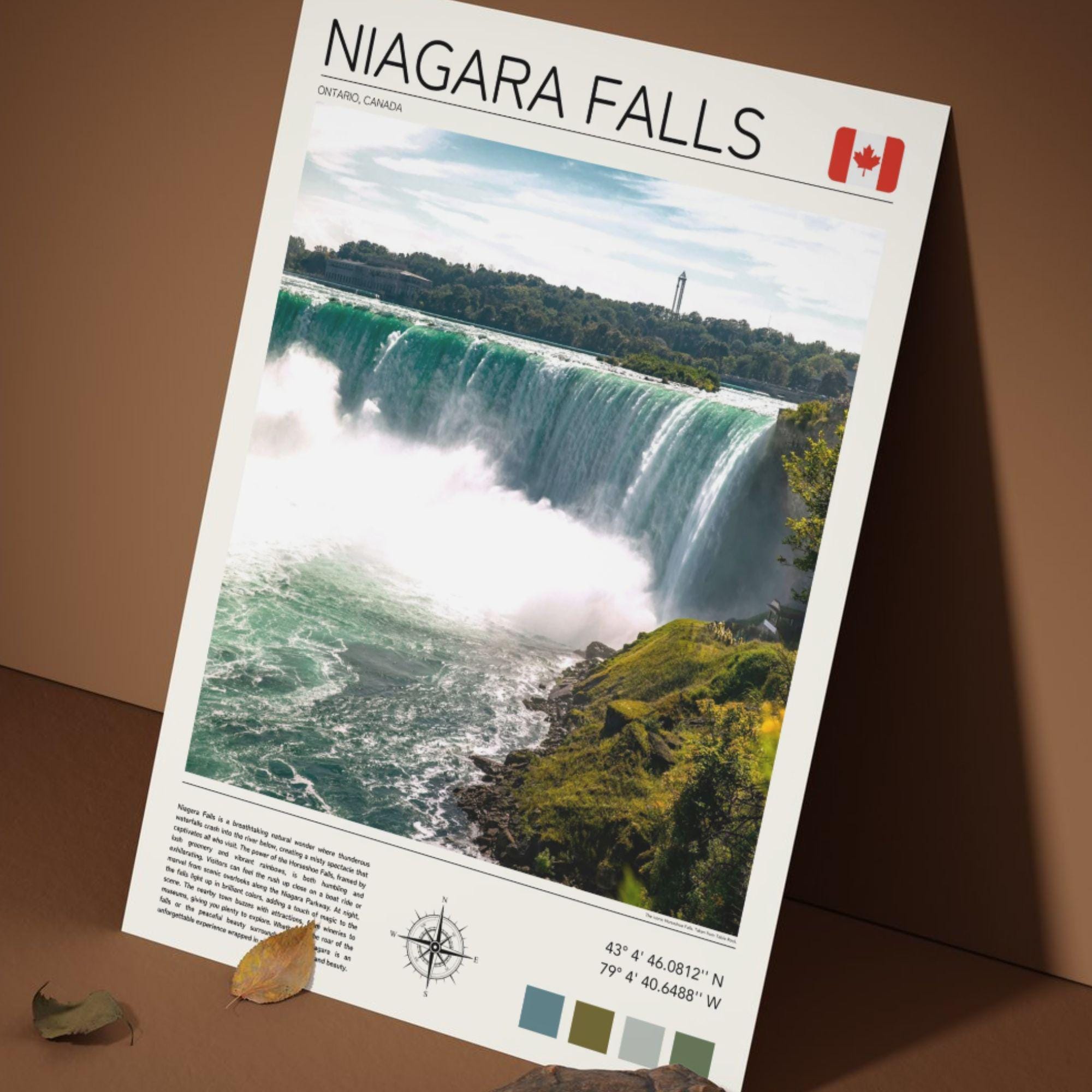 Niagara Falls Print, Niagara Wall Art, Horseshoe Falls Print, Niagara ...