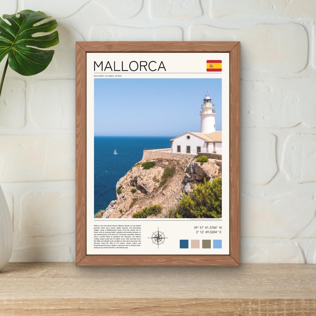 Mallorca Print, Mallorca Wall Art, Majorca Print, Balearics Wall Art ...