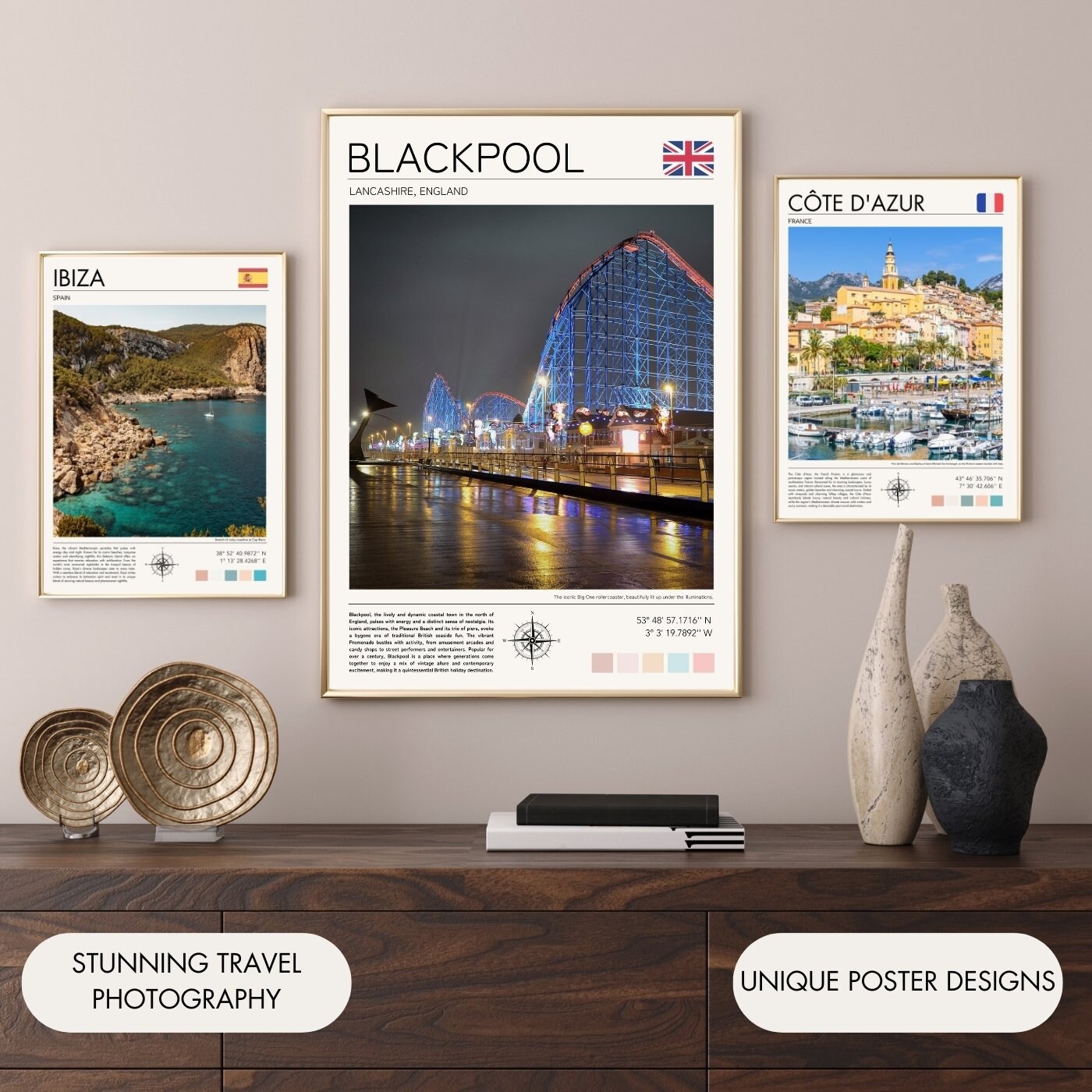 Blackpool Poster Blackpool Wall Art Blackpool Illuminations Blackpool ...