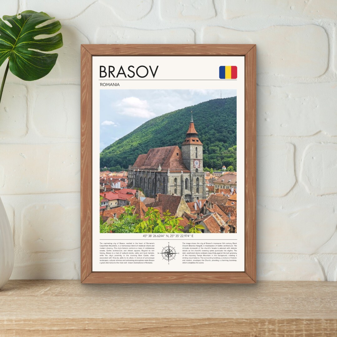 Brasov Poster Romania Print Travel Photography Travel Print Digital ...