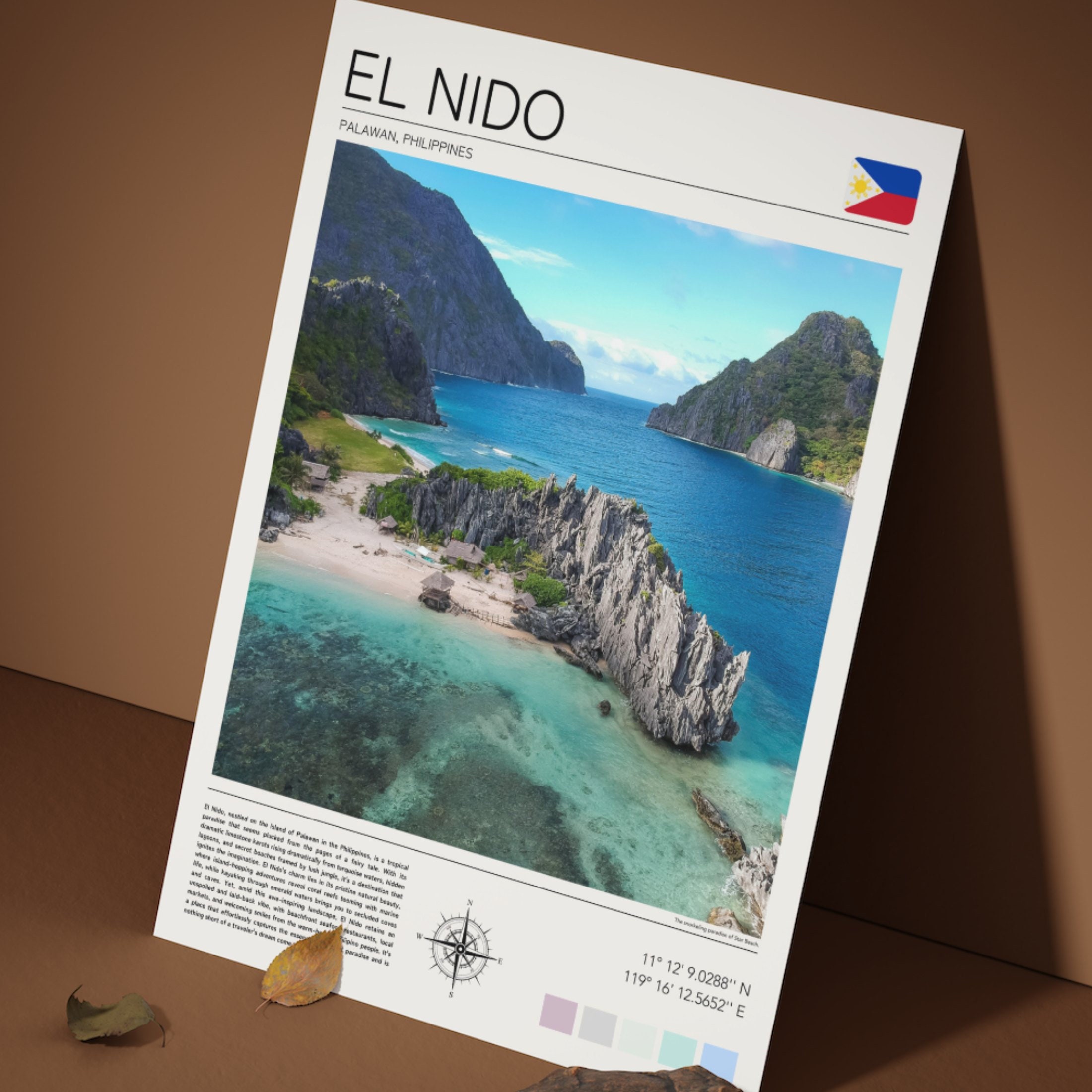 Palawan Poster El Nido Wall Art El Nido Travel Print El Nido Palawan ...