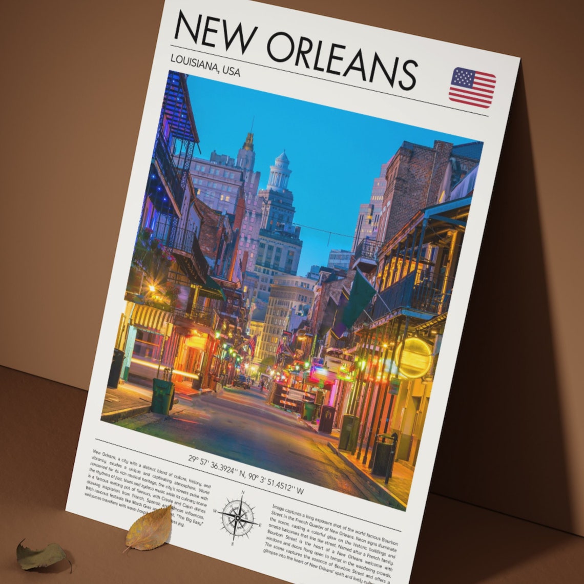 New Orleans Poster New Orleans Print New Orleans Wall Art Travel ...