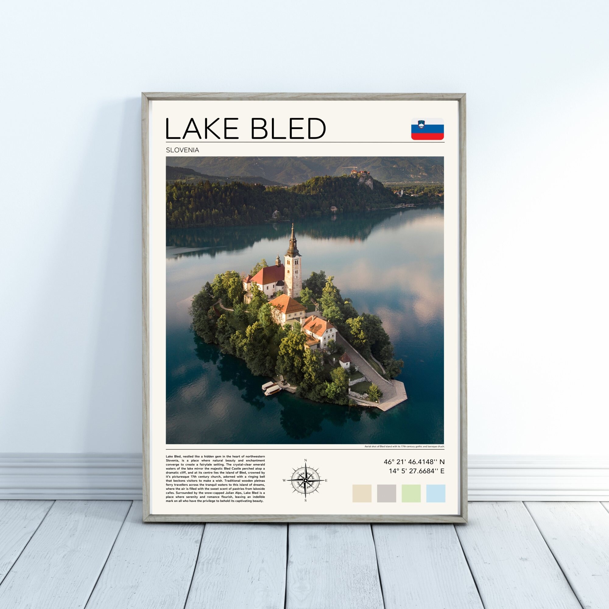 Lake Bled Print Lake Bled Poster Lake Bled Wall Art - Etsy