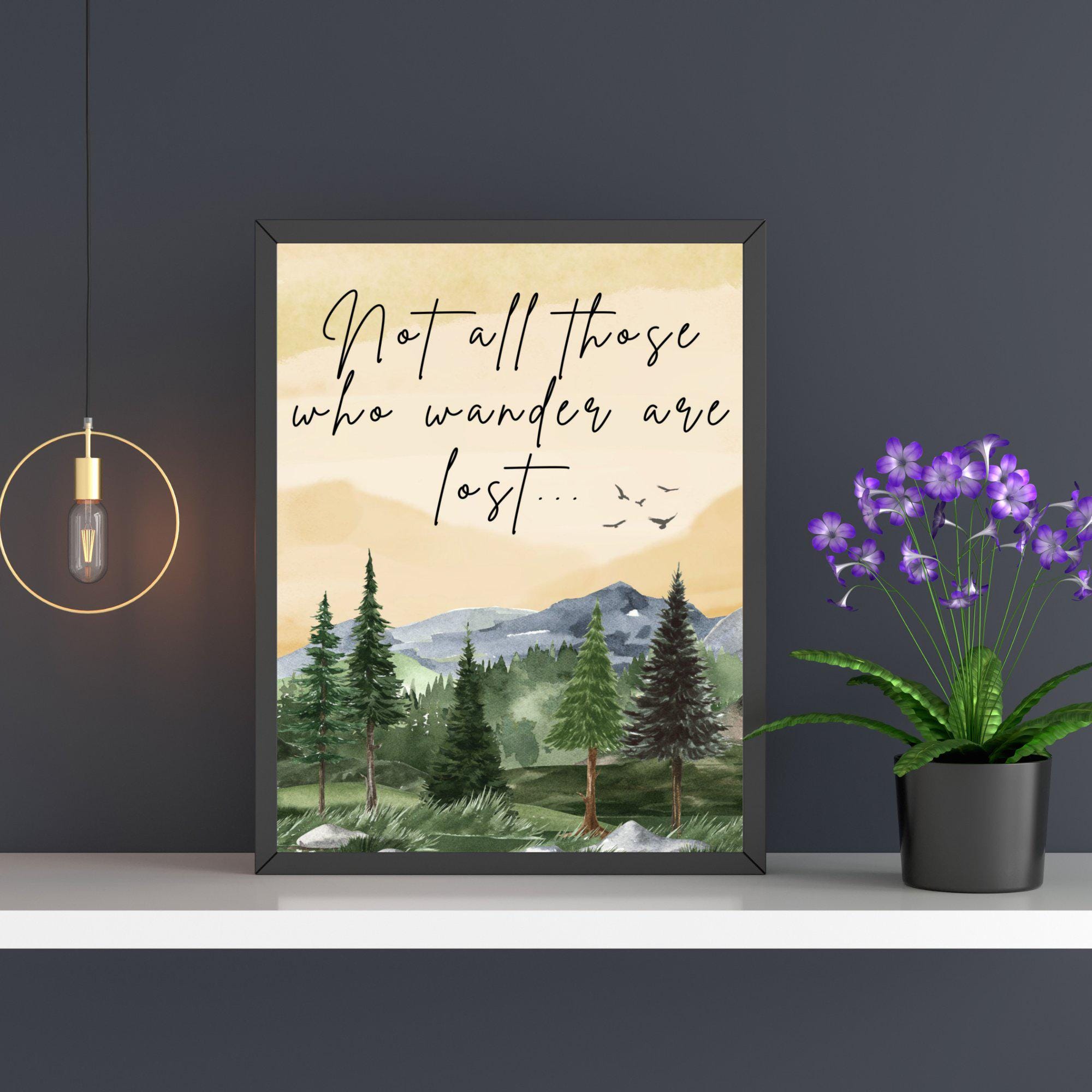 Tolkien Quote Watercolor Print, Travel Wall Art (digital Download) - Etsy