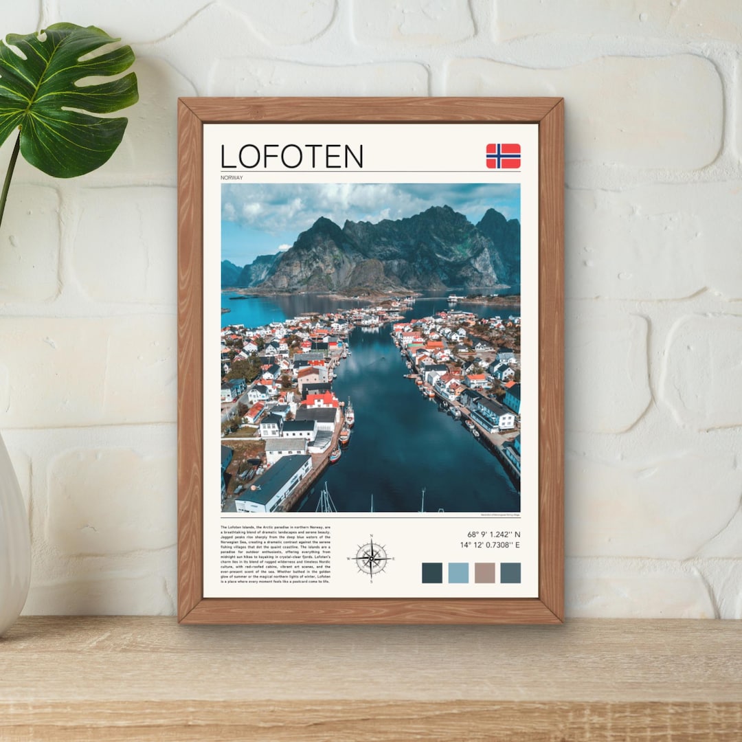 Lofoten Print, Lofoten Wall Art, Lofoten Norway Print, Henningsvaer ...