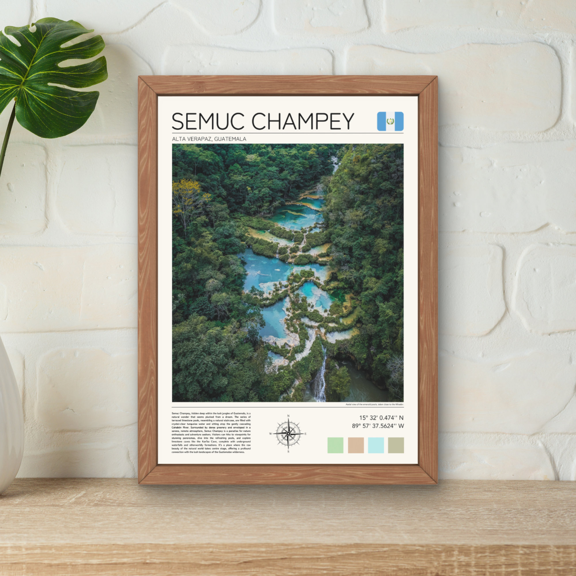 Semuc Champey Print Semuc Champey Wall Art Guetemala Poster Semuc ...