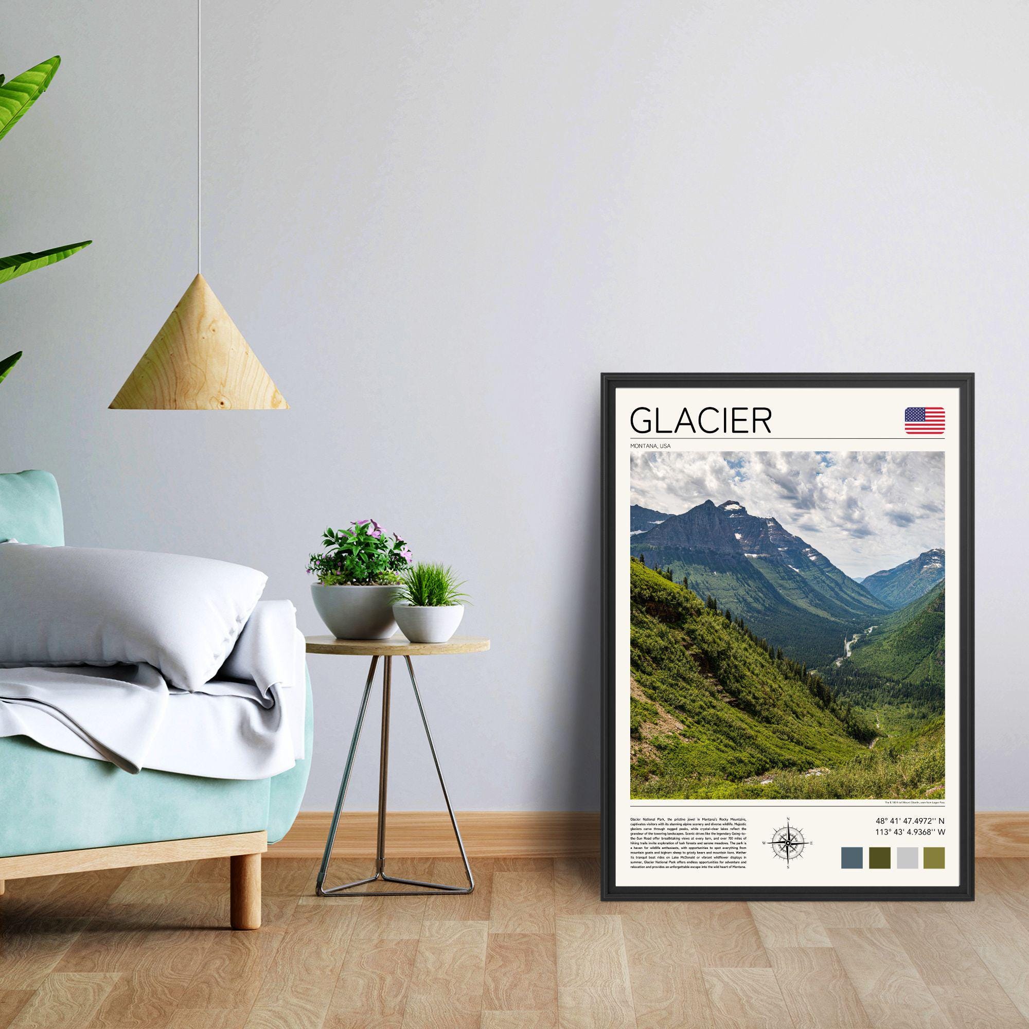Glacier National Park Print, Glacier National Park Wall Art, Glacier ...