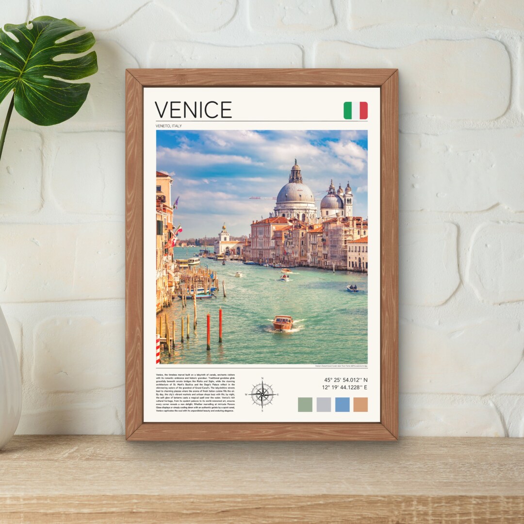 Venice Print, Venice Wall Art, Venice Grand Canal Print, Venezia Poster ...
