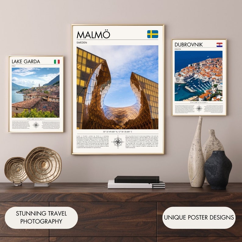 Malmö Poster Malmo Print Travel Photography Malmö Sweden Travel Poster ...