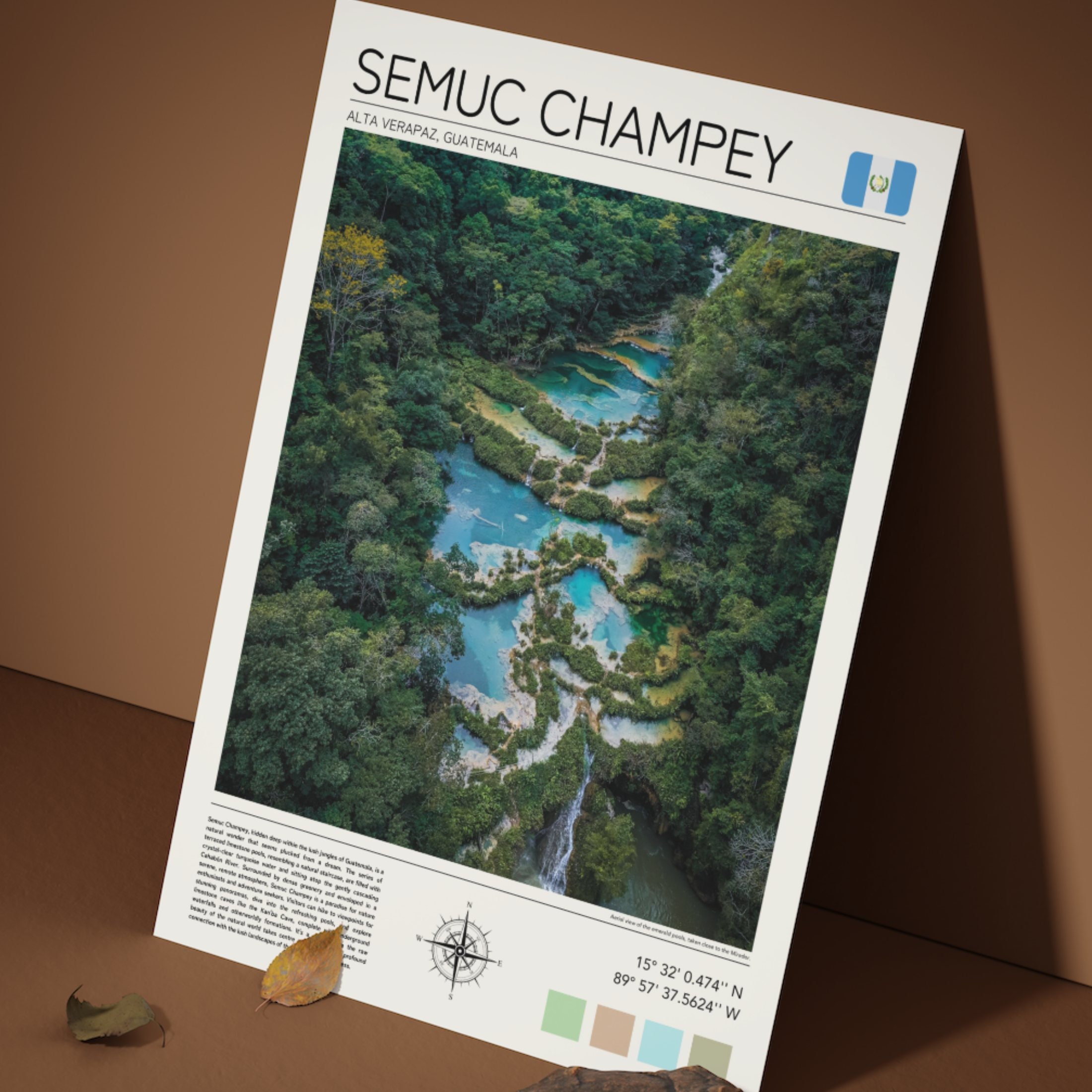 Semuc Champey Print Semuc Champey Wall Art Guetemala Poster Semuc ...