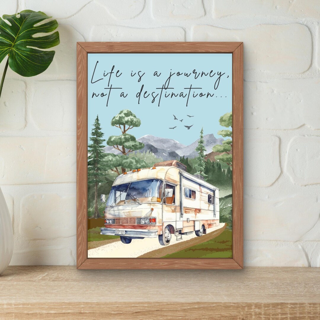 Life is a Journey Print, Travel Poster, Travel Quote Wall Art ...