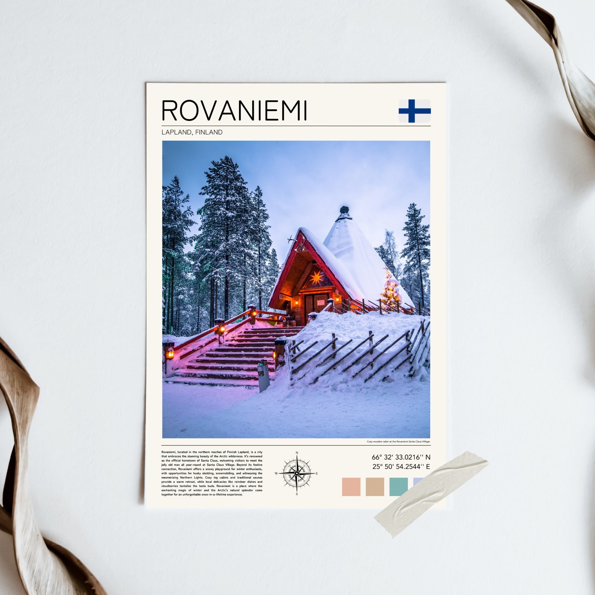 Rovaniemi Poster Rovaniemi Wall Art Rovaniemi Print Digital Print ...