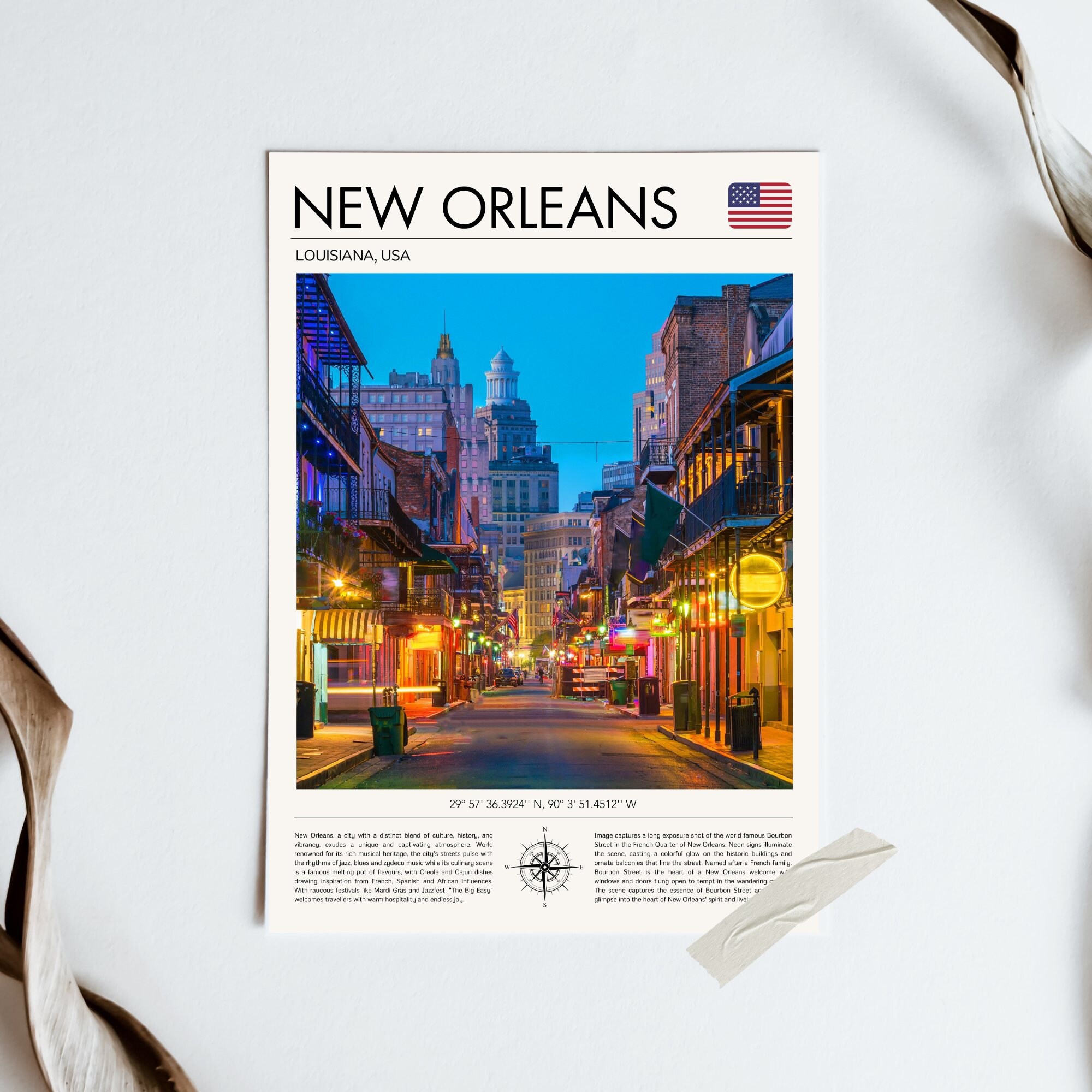 New Orleans Poster New Orleans Print New Orleans Wall Art Travel ...