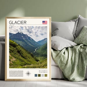 Glacier National Park Print, Glacier National Park Wall Art, Glacier ...
