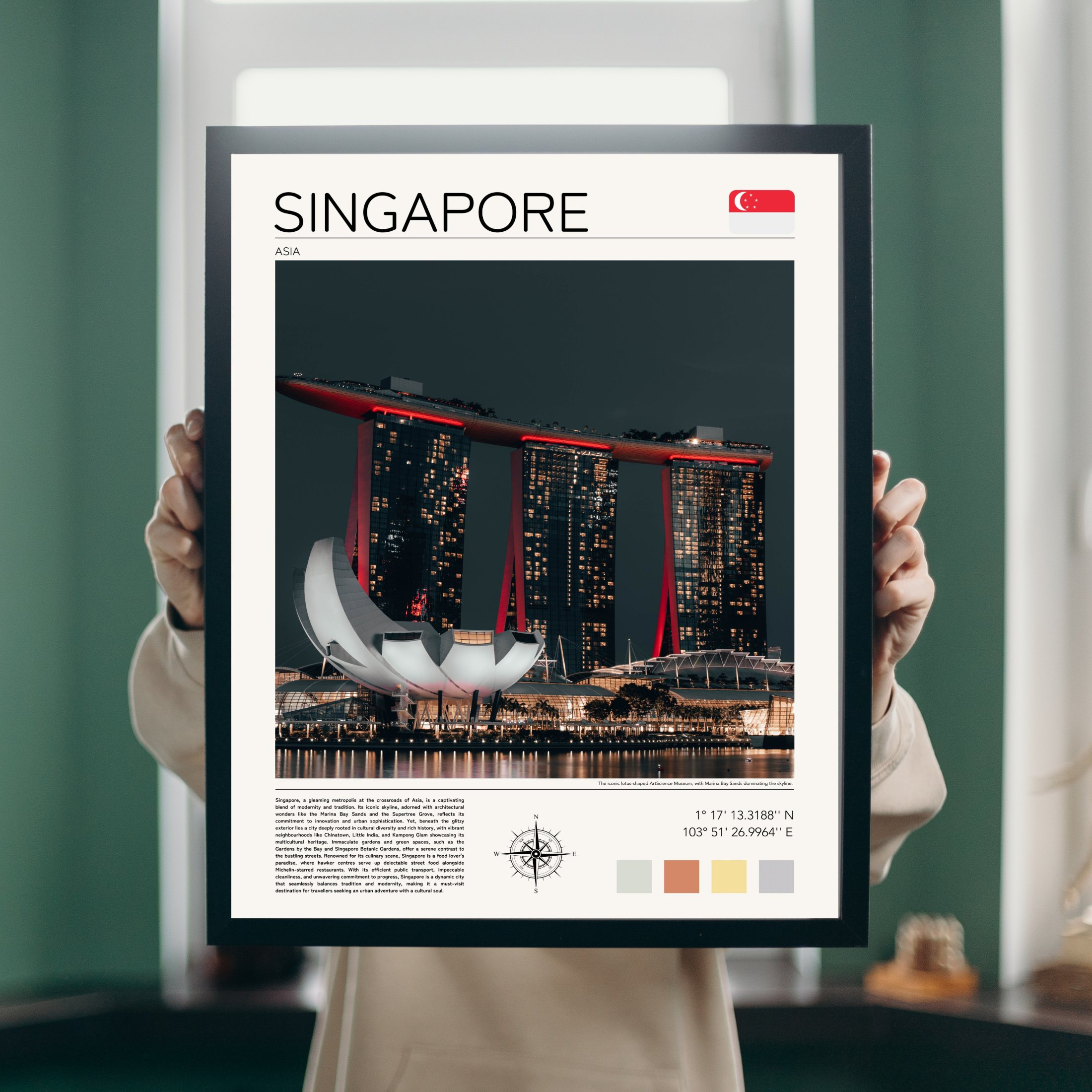 Singapore Print Singapore Poster Singapore Wall Art - Etsy