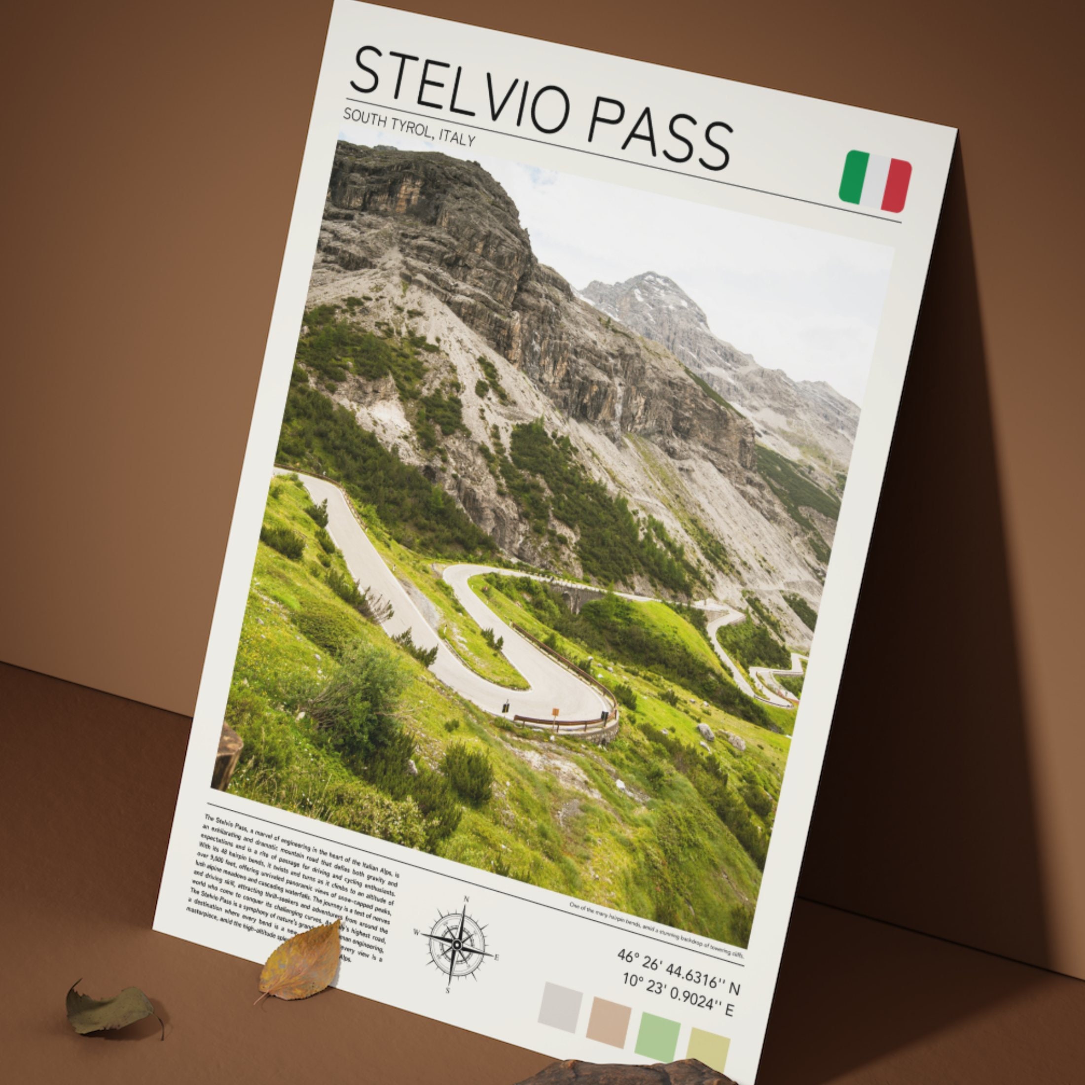 Stelvio Pass Print Passo Dello Stelvio Stelvio Pass Wall Art Driving ...
