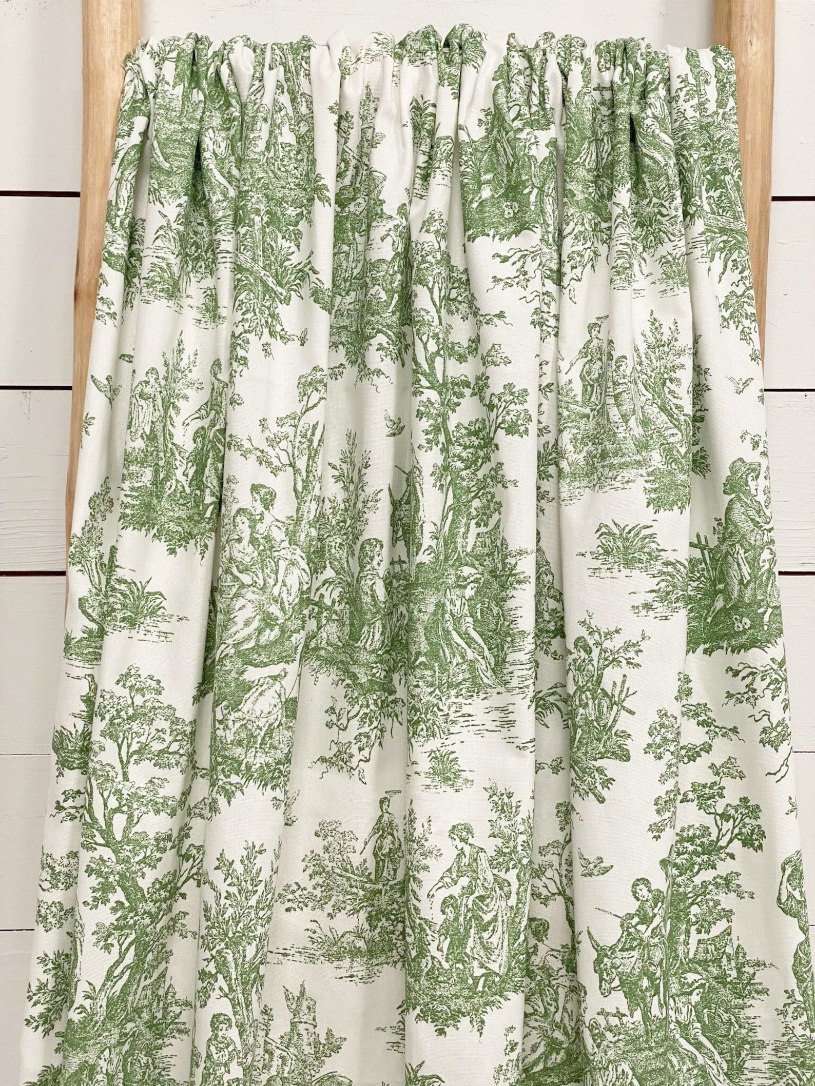 Premier Prints Green Toile White 54"wide Colonial Pine French Toile ...