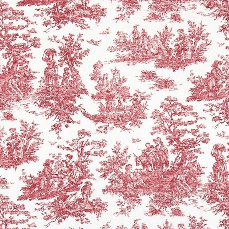 Toile Fabric - Etsy