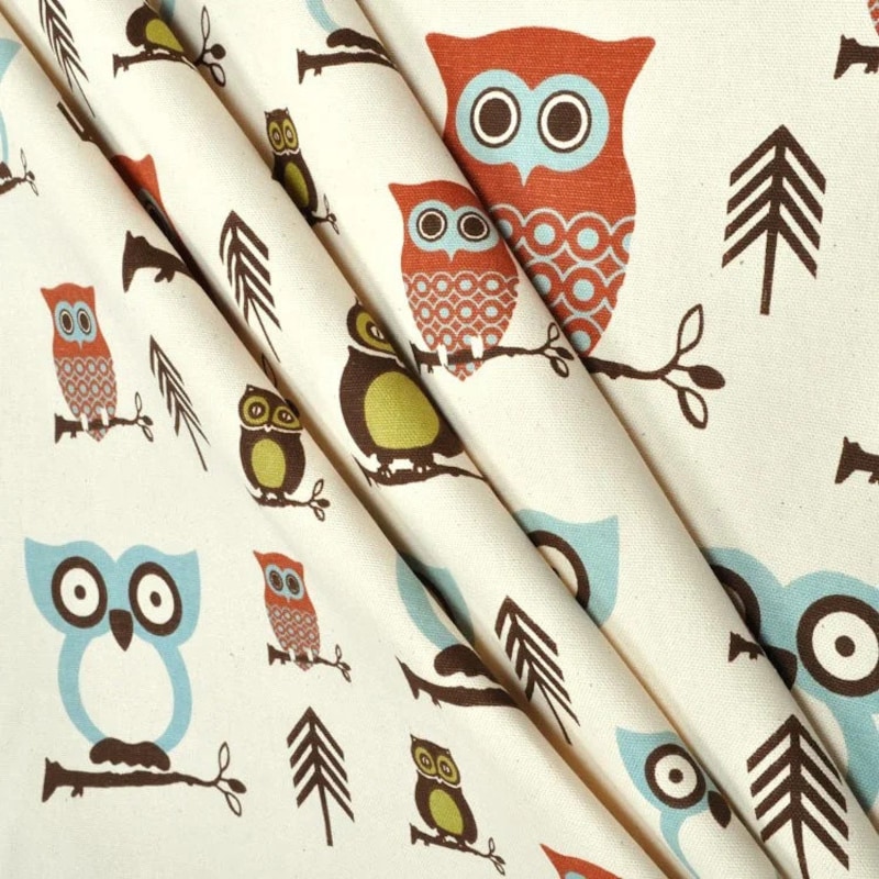 Owl Cotton Fabric - Etsy
