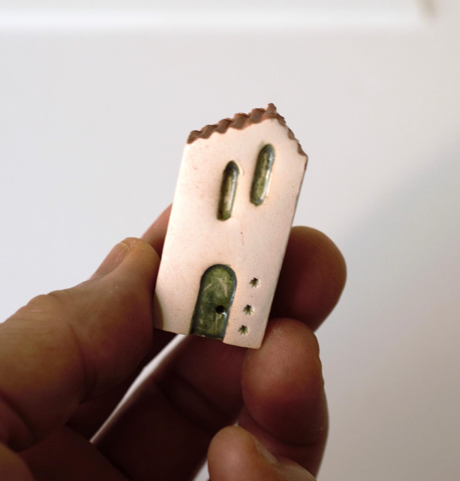 Handmade Miniature Ceramic House Rustic Vintage Home Decoration ...
