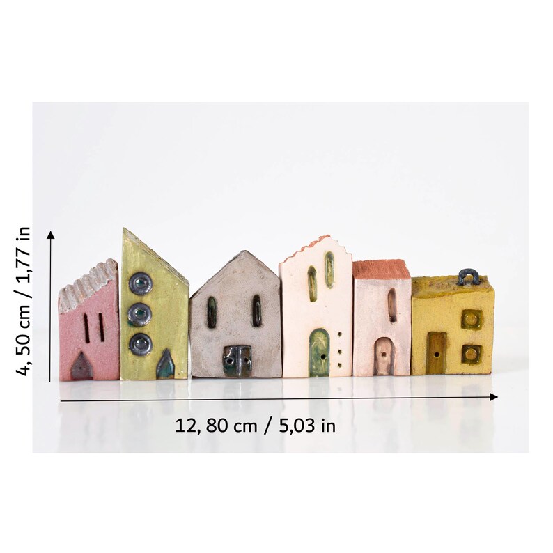 Handmade Miniature Ceramic House Rustic Vintage Home Decoration ...