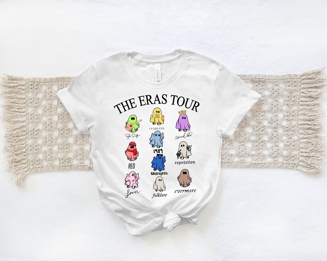 Vintage the Eras Tour Ghost Shirt TS Ghost Halloween Shirt - Etsy