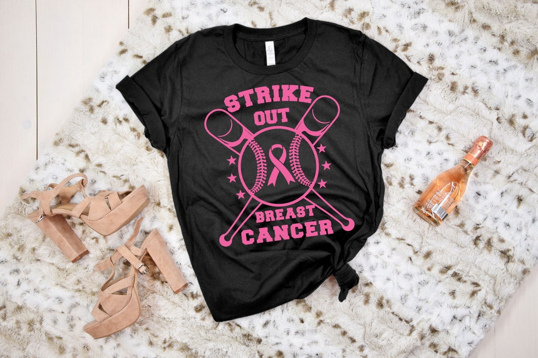 Strike Out Breast Cancer Awareness Shirt Pink Ribbon Shirt - Etsy