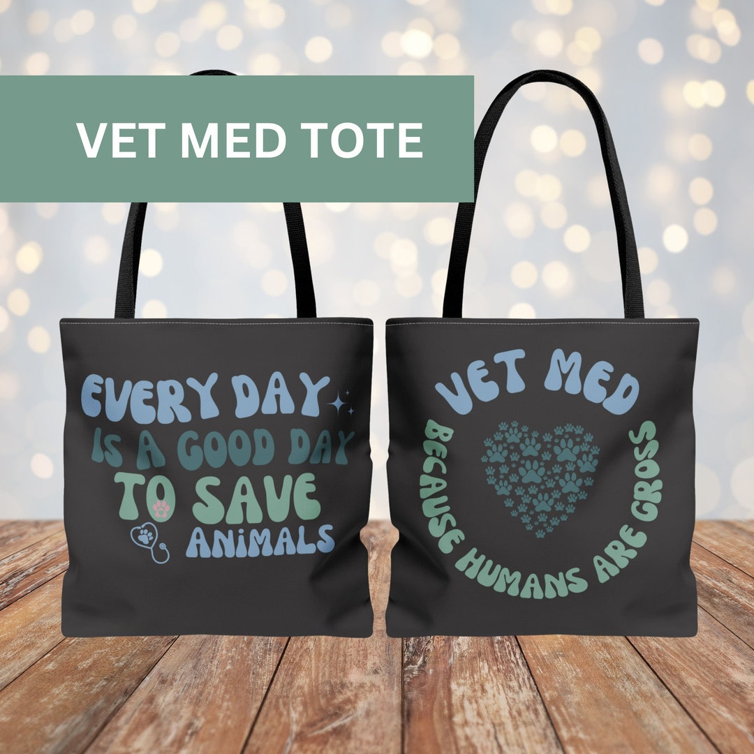 Veterinary Tote Bag. Gift for Vet Tech, Vet Nurse, Veterinarian ...
