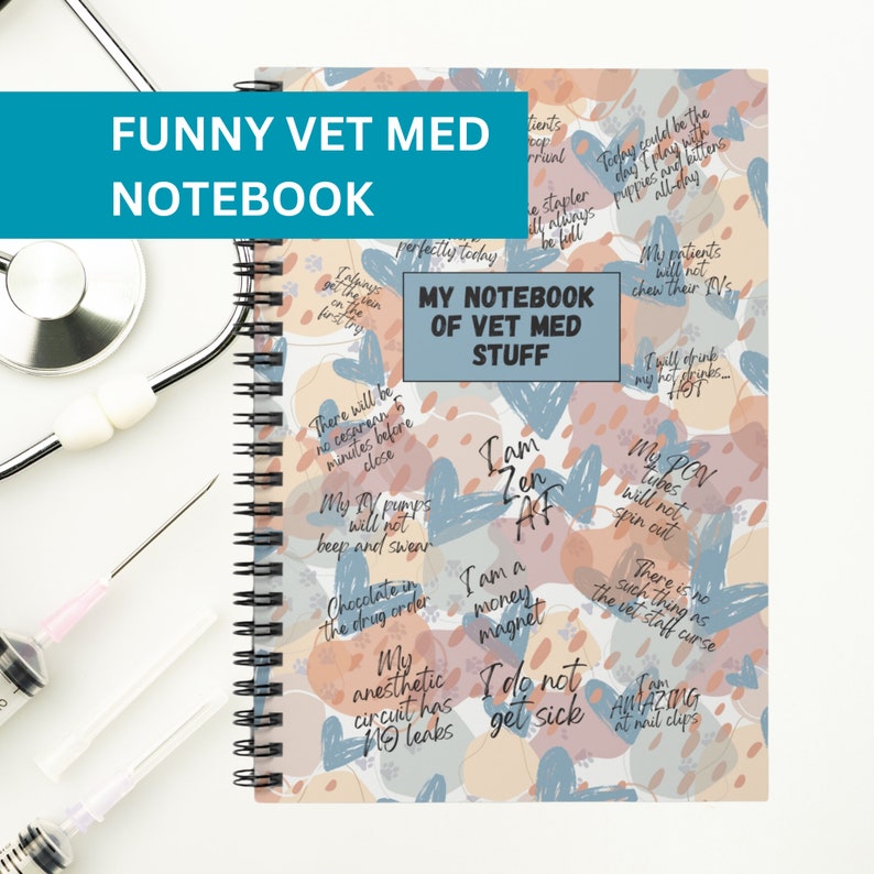 Veterinary Notebook. Vet Tech, Nurse, Veterinarian. Vet Tech Week ...