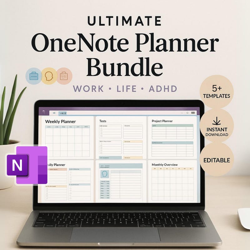 Onenote for Work Adhd - Etsy