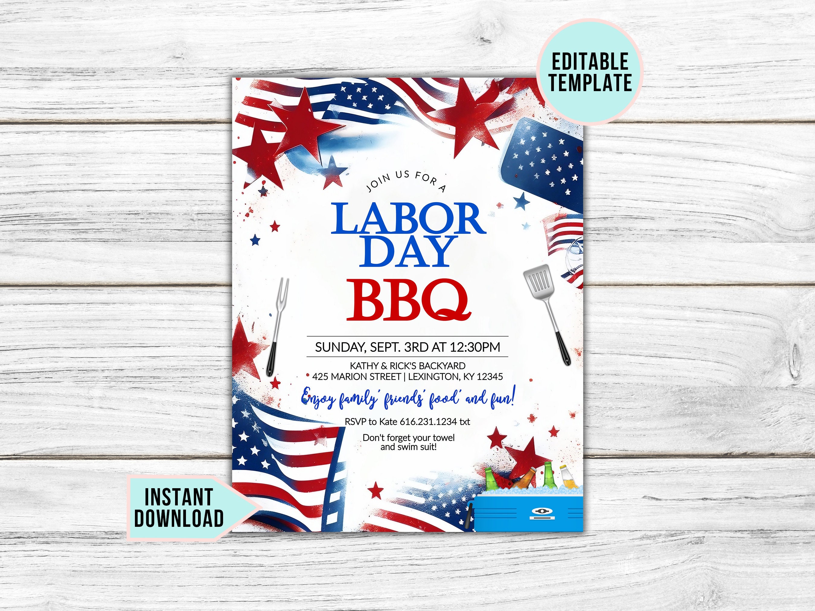Labor Day Bbq Flyer