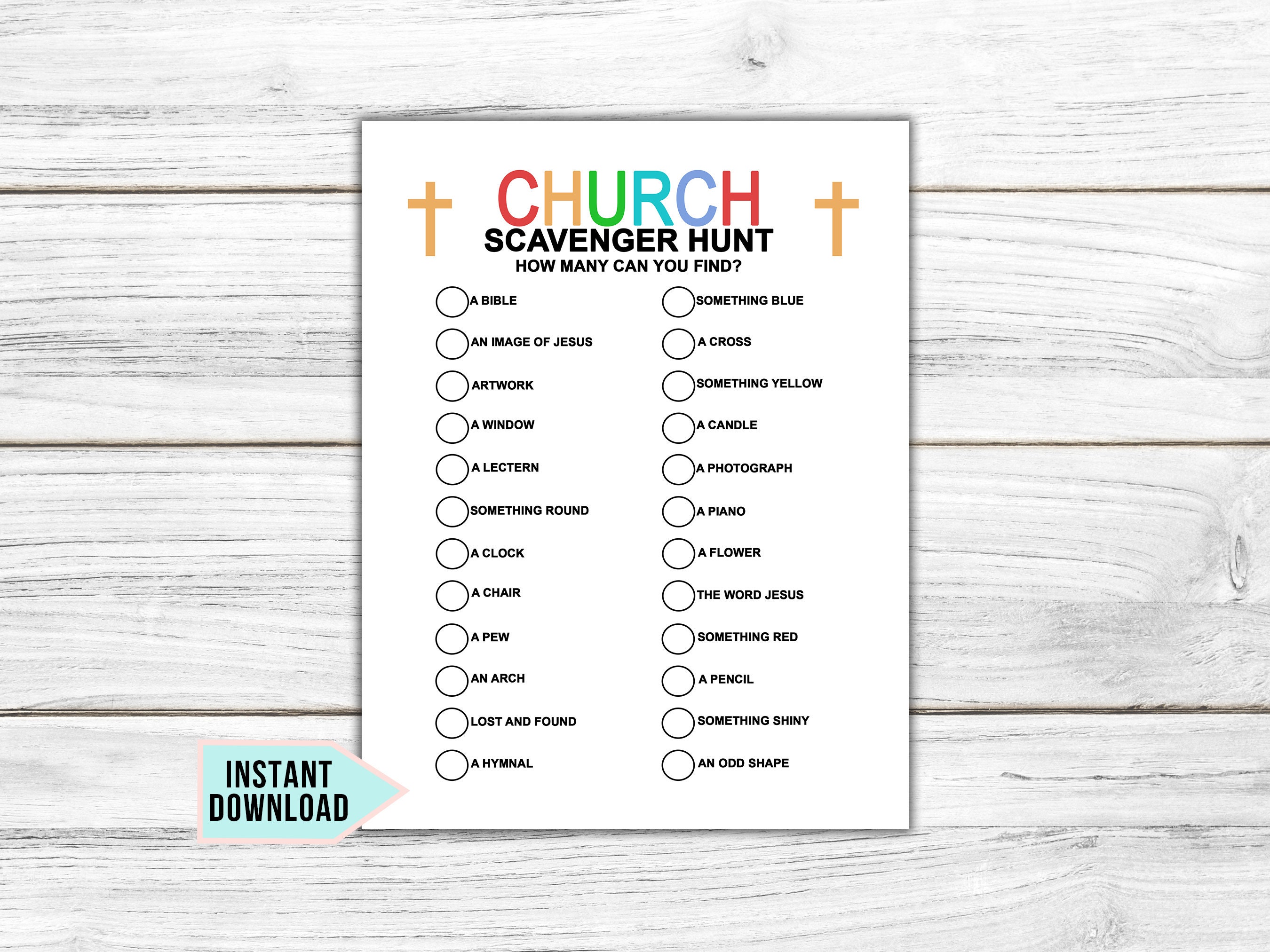 Church Scavenger Hunts, Church Photo Scavenger Hunts, Bible Games ...