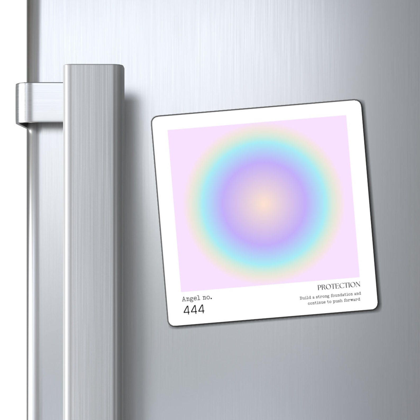 Angel Number 444 Aura MAGNET Protection Vinyl Refrigerator Magnet ...