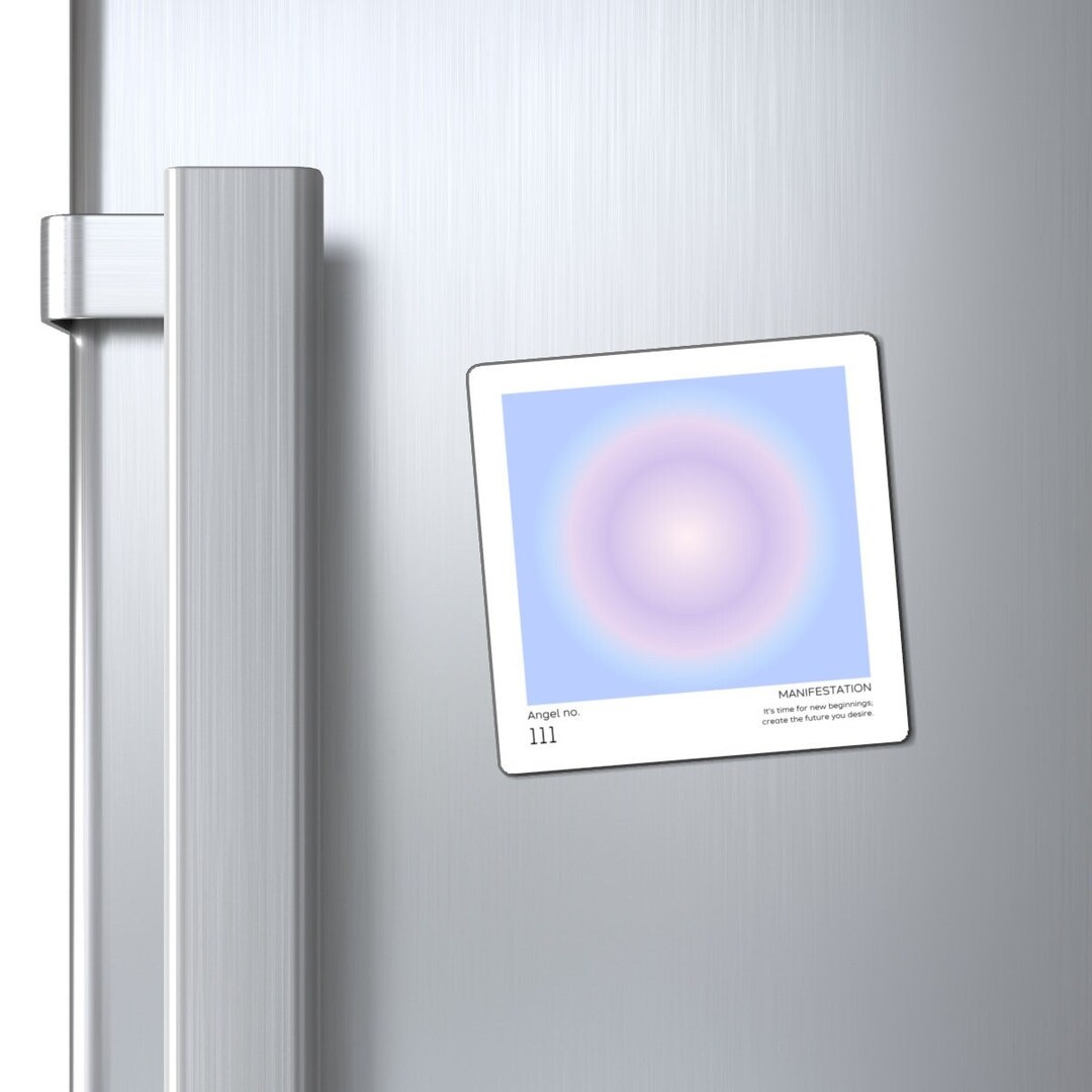 111 Aura MAGNET; Angel Number Manifestation Vinyl Refrigerator Magnet ...