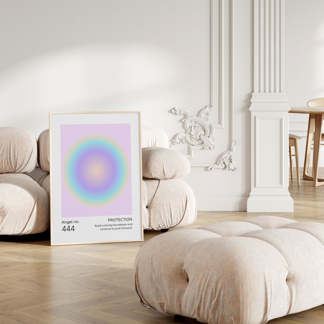 Angel Number 444 Digital Print Instant Download Poster for Protection ...