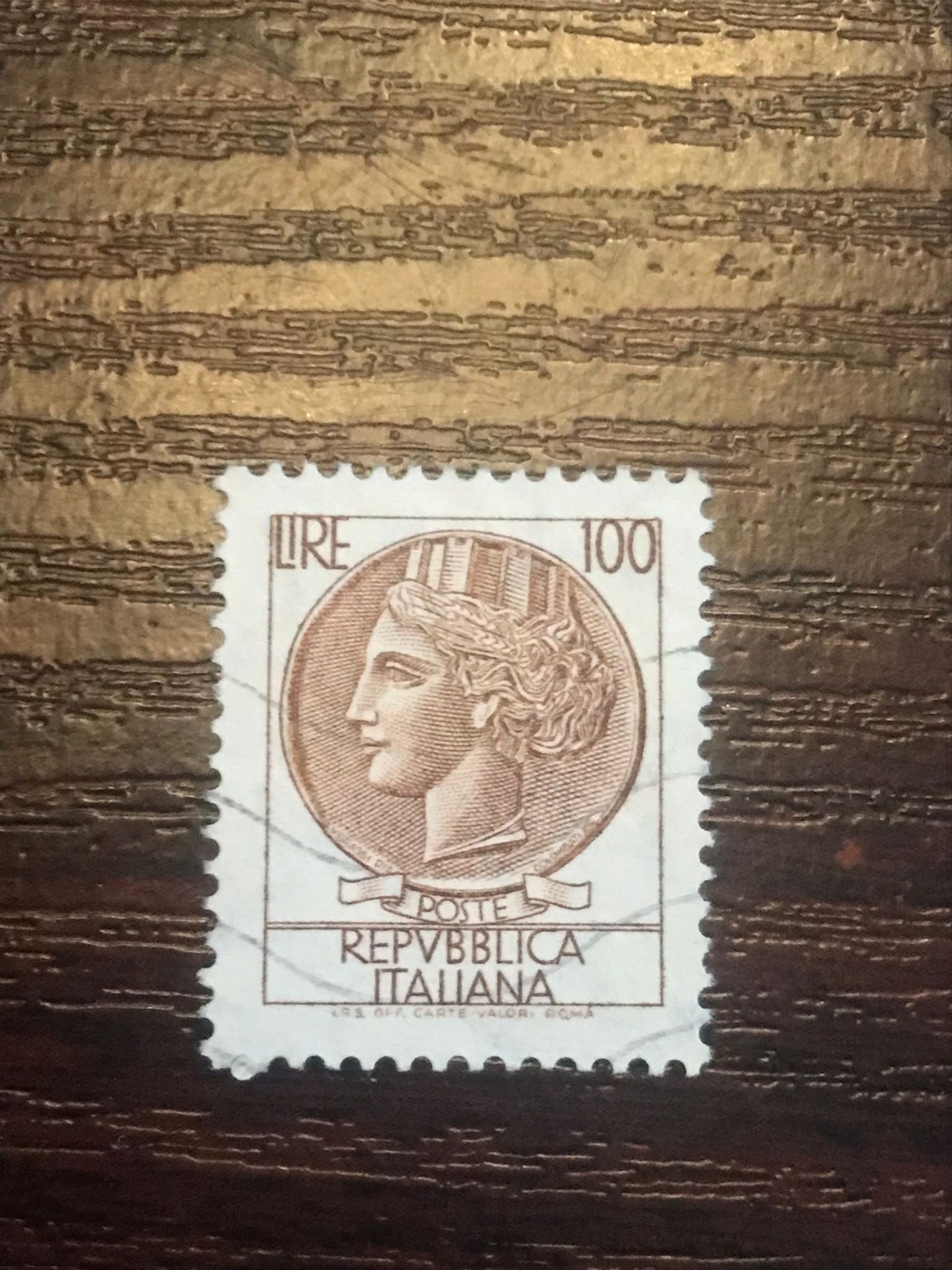 Rare Repvbblica Italiana 100lire; Brown Stamp - Etsy