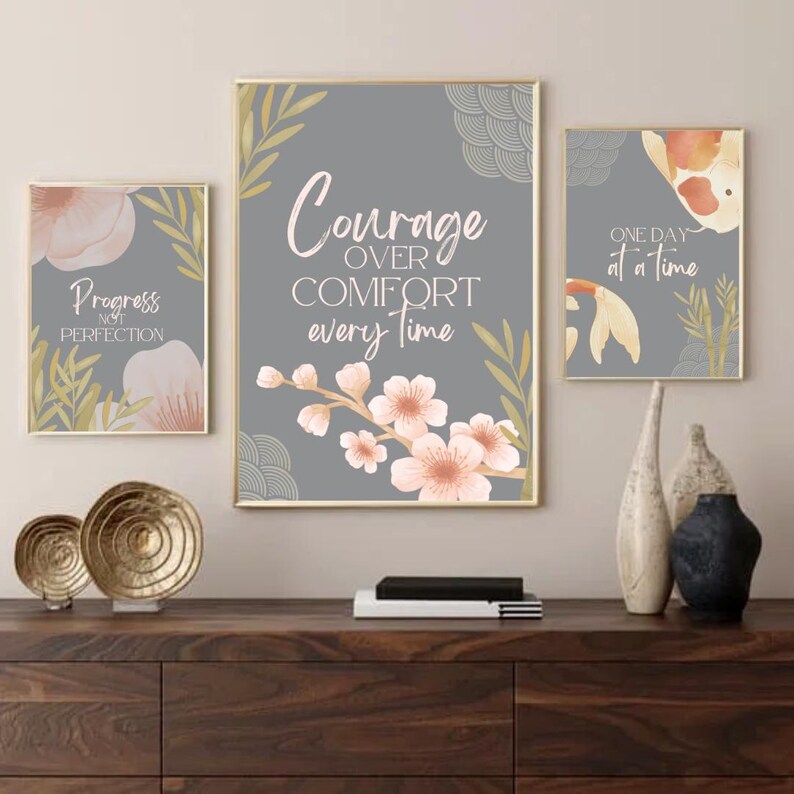 RECOVERY THEME Set of 7 Motivational Quote Posters, Digital Download ...