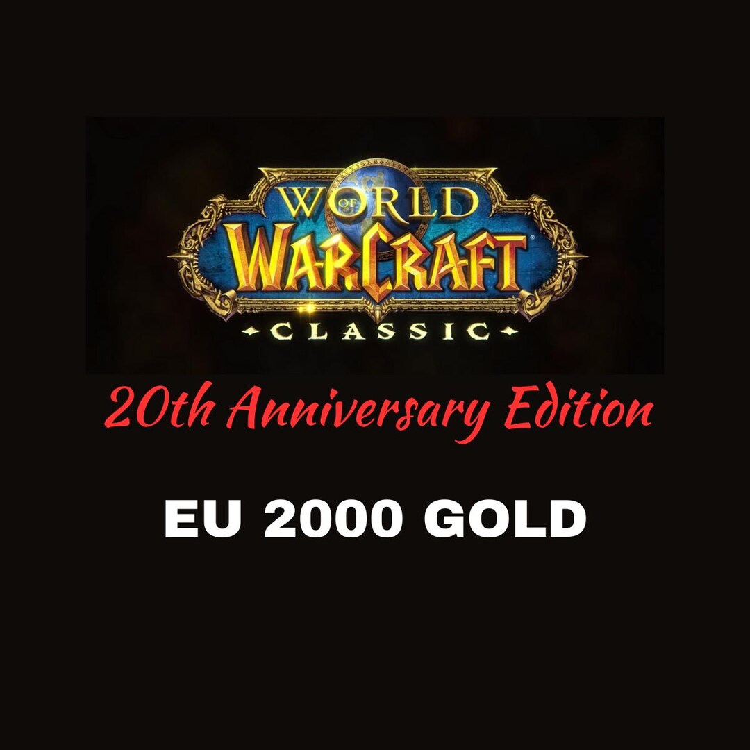 Wow Classic 20th Anniversary Edition 2000 Gold - Etsy